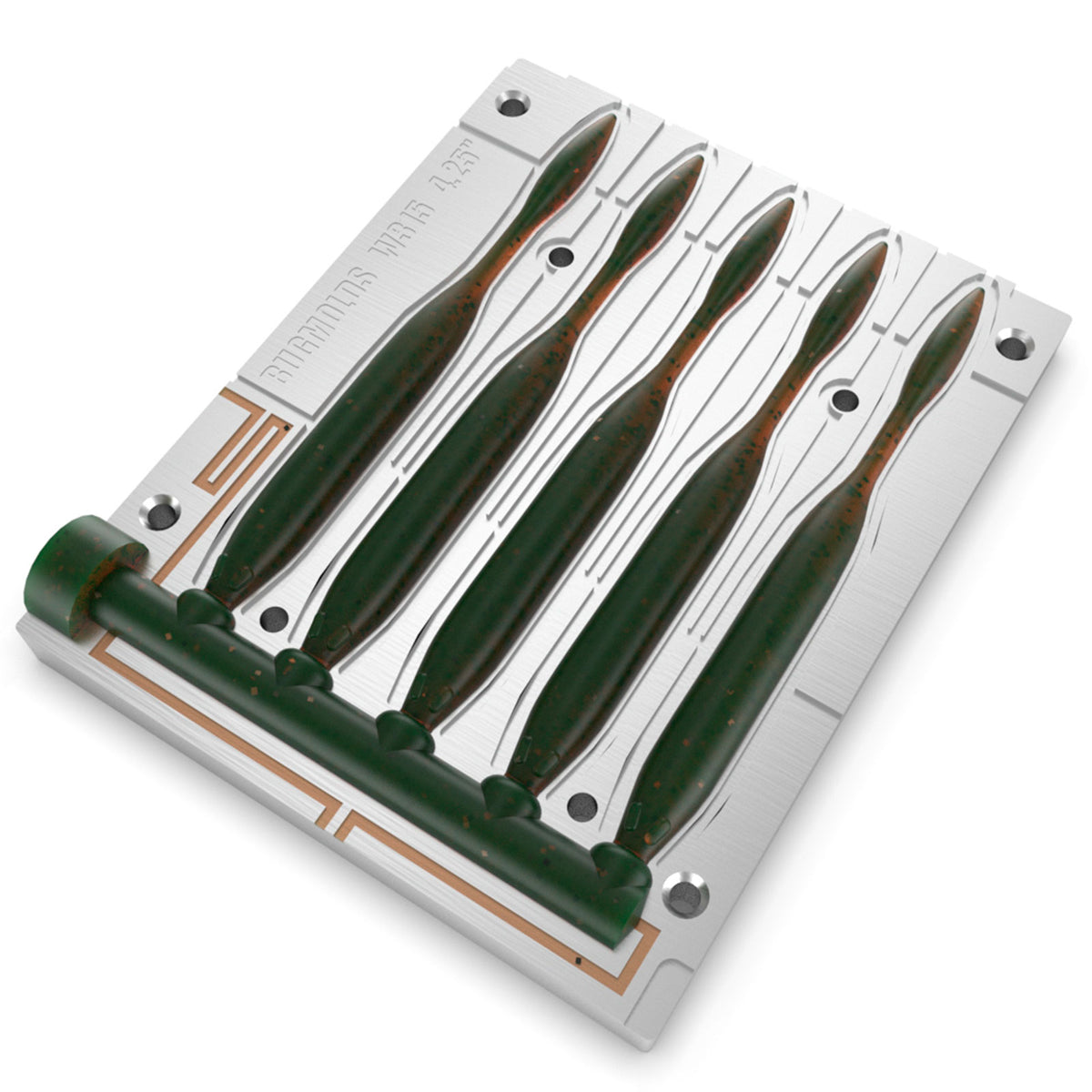 Aluminum Injection Soft Plastic Lure Multi-Cavitiy Mold For Dream Shot ...