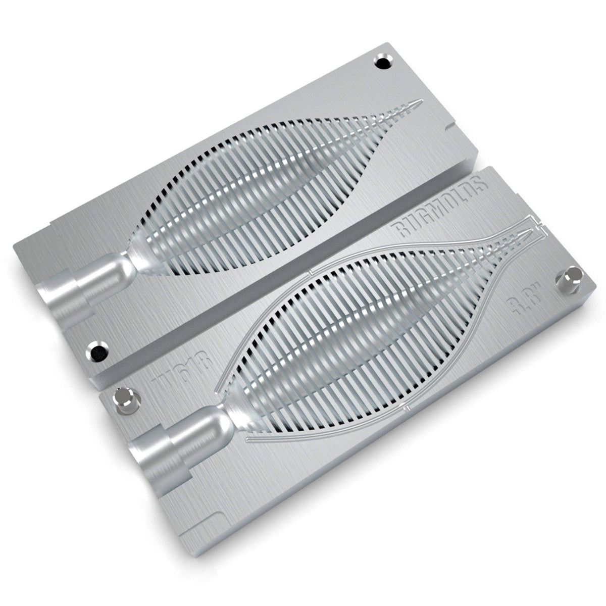 Aluminum Injection Soft Plastic Lure Mold For Bellows Gill 3.8 ...